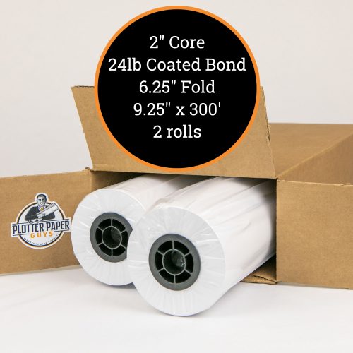 24 lb. Premium Coated Inkjet Prefold (8.5" Fold) - 11" X 300' Flat Pack ...