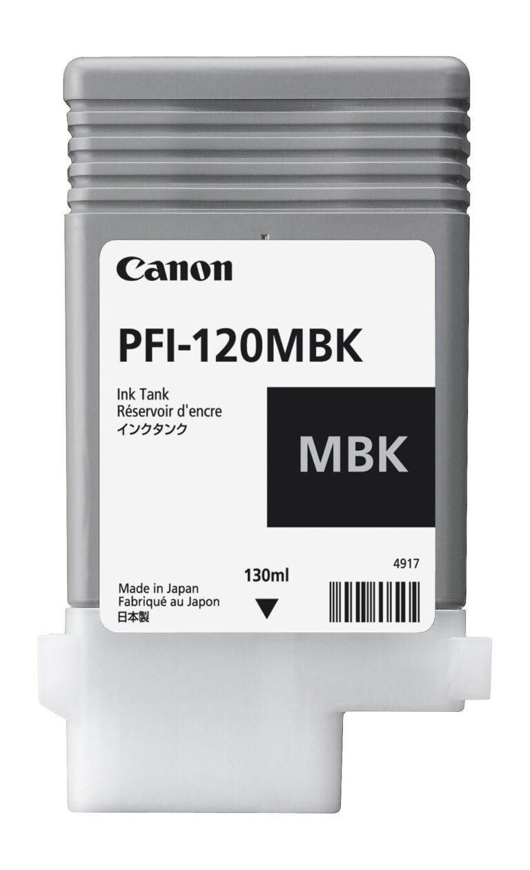 PFI-120MBK - Pigment Matte Black Ink Tank 130ml - Plotter Paper Guys®