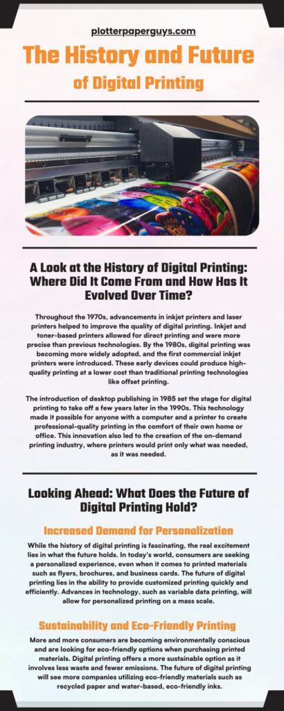 The History and Future of Digital Printing