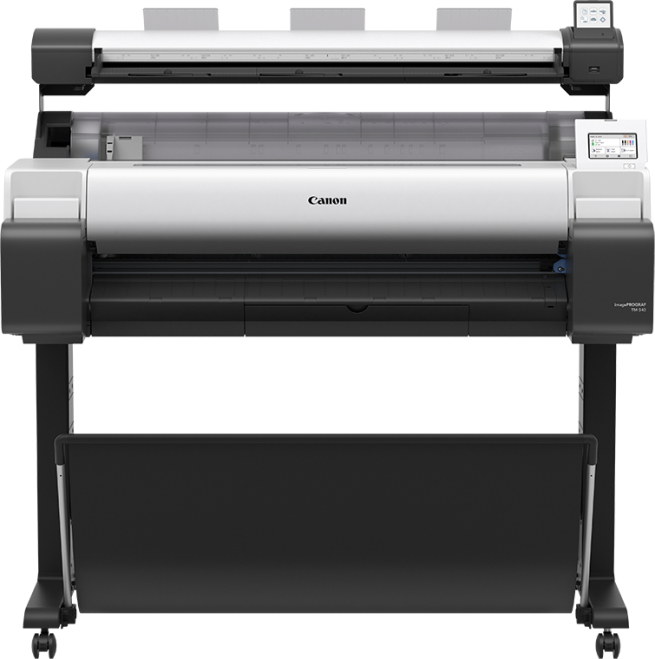 TM-340MFP Printer (36", w/ Lm36, stand, & catch basket) - Plotter Paper ...